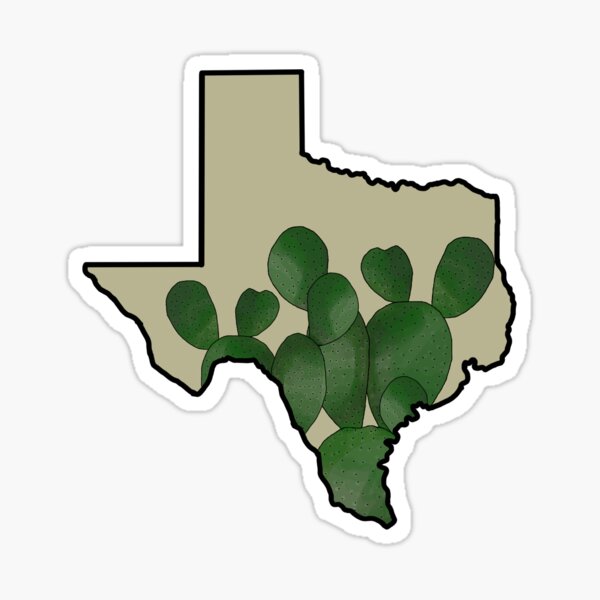 "Texas Cacti" Sticker by kpkaska | Redbubble