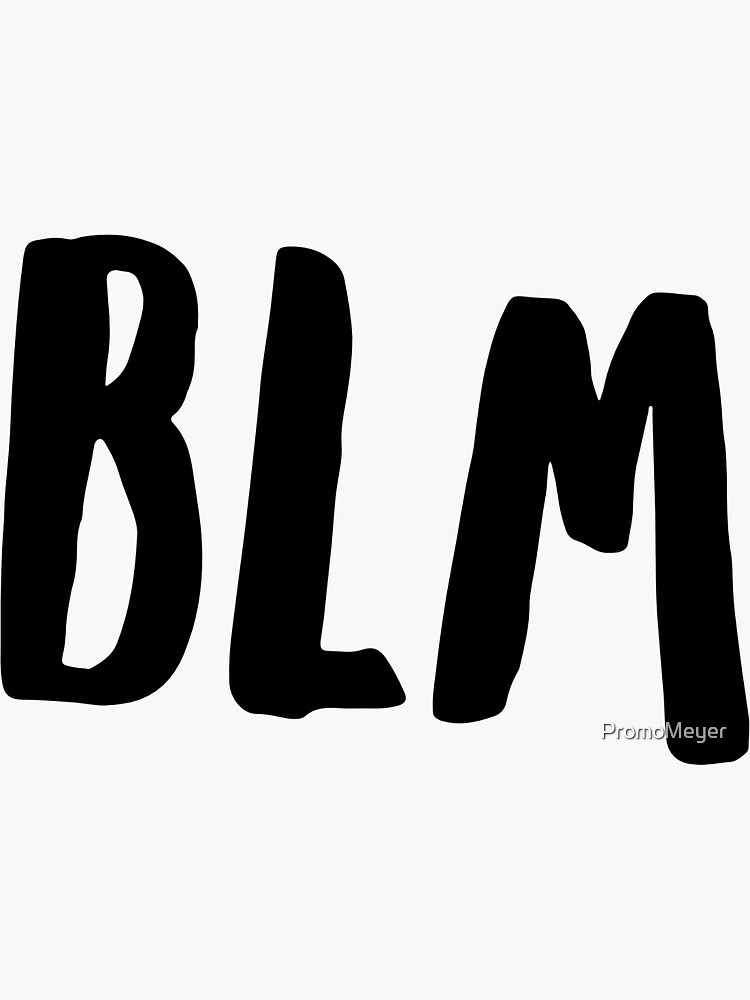 "Blm small logo" Sticker by PromoMeyer | Redbubble