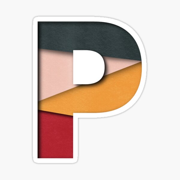 "Letter P" Sticker for Sale by emilyhowell5 | Redbubble