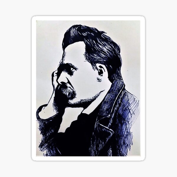 Sticker: Friedrich Nietzsche | Redbubble