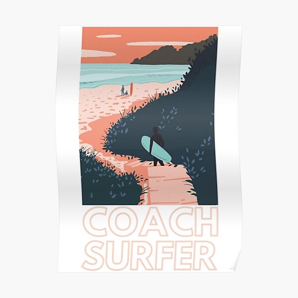 "coach surfer" Poster by bilmet | Redbubble