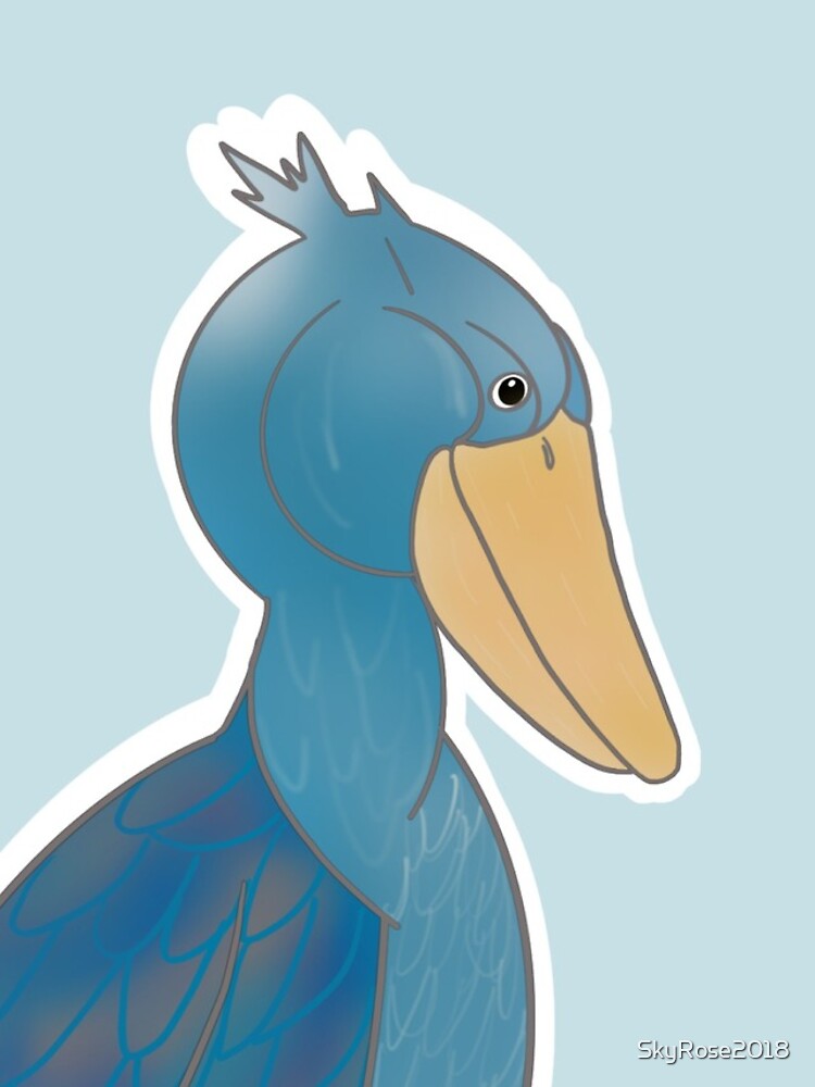 "Shoebill Bird (B. rex) - Cartoon" iPhone Case for Sale by SkyRose2018 ...