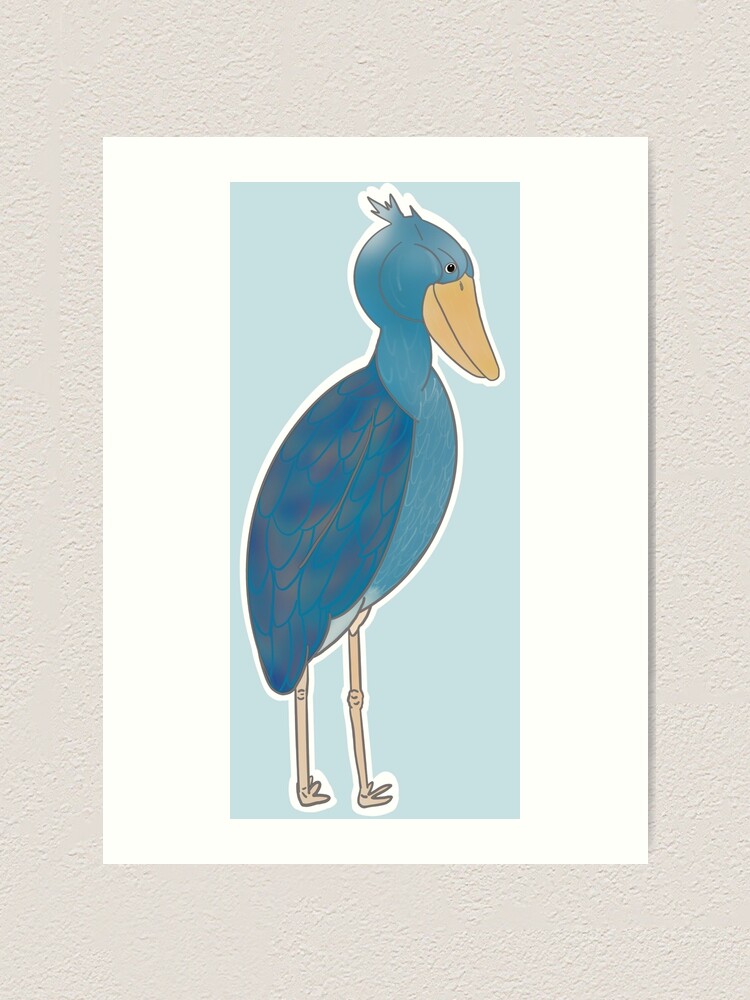 "Shoebill Bird (B. rex) - Cartoon" Art Print for Sale by SkyRose2018 ...