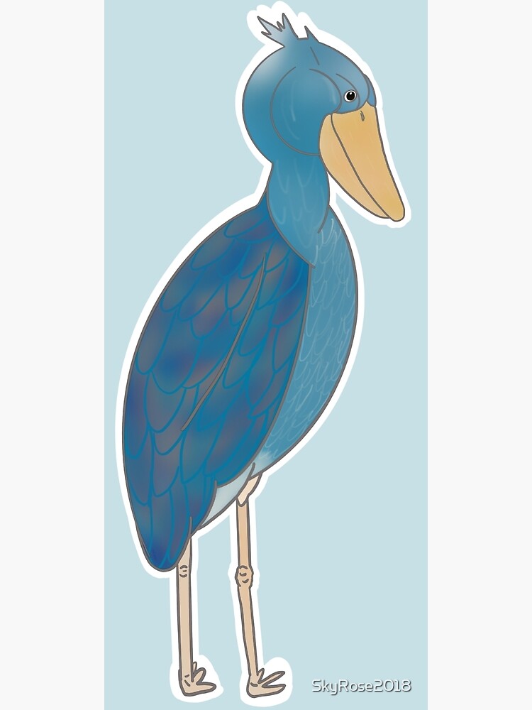 "Shoebill Bird (B. rex) - Cartoon" Art Print for Sale by SkyRose2018 ...