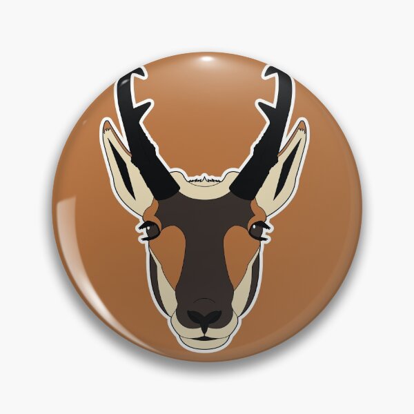 "Pronghorn" Pin for Sale by ProcyonidaeCrea | Redbubble