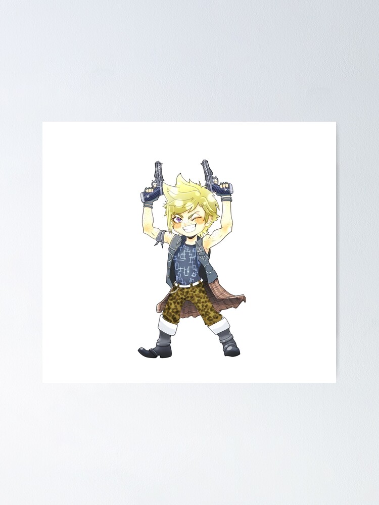 "Prompto Chibi " Poster for Sale by thwippersnapple | Redbubble