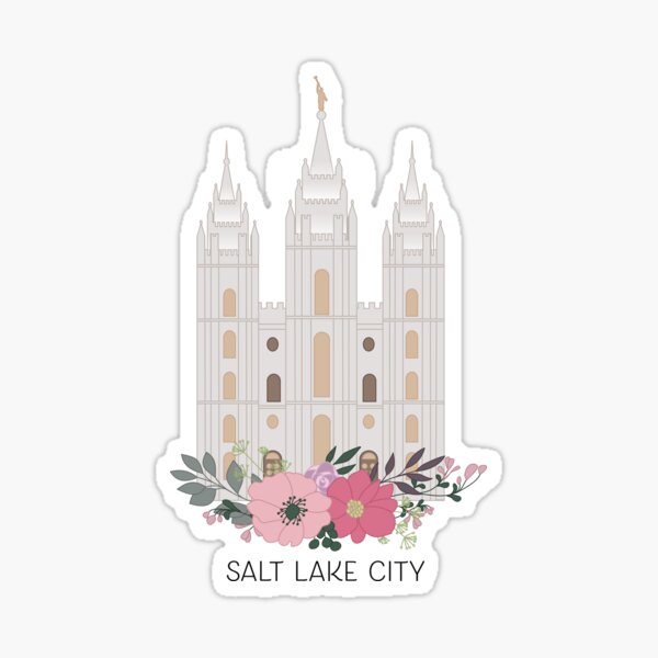 Laptop lds sticker church of Jesus Christ Salt Lake City Temple sticker ...