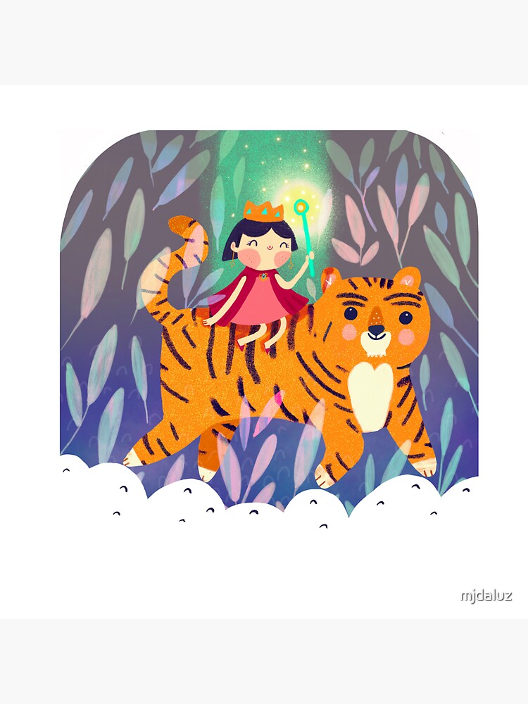 "Tiger princess" Sticker for Sale by mjdaluz | Redbubble