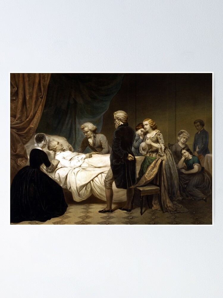 "George Washington On His Deathbed" Poster for Sale by warishellstore ...
