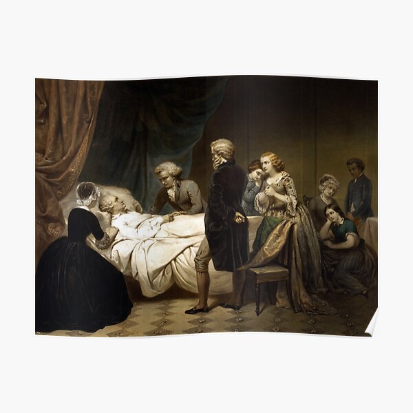 "George Washington On His Deathbed" Poster for Sale by warishellstore ...