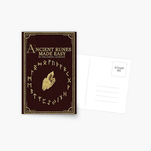 "'Ancient Runes Made Easy' Journal" Postcard for Sale by chemicalpixie ...