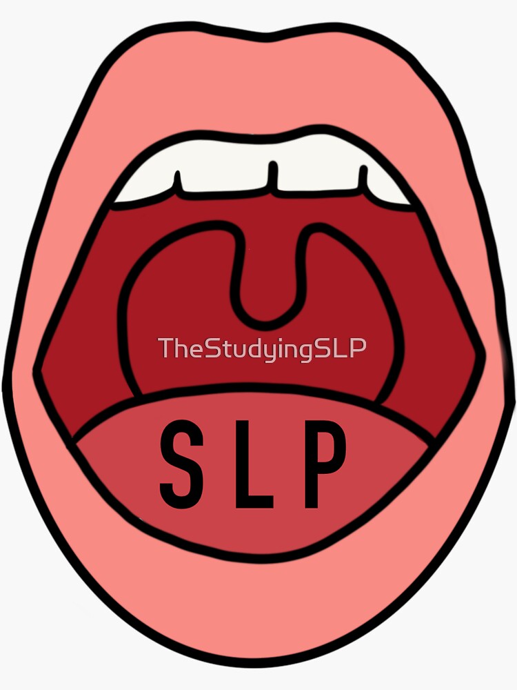 "SLP Mouth" Sticker for Sale by TheStudyingSLP | Redbubble
