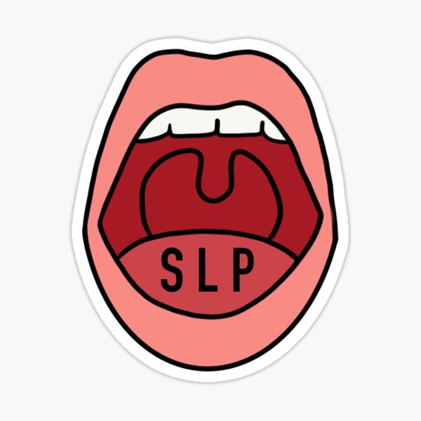 "SLP Mouth" Sticker for Sale by TheStudyingSLP | Redbubble