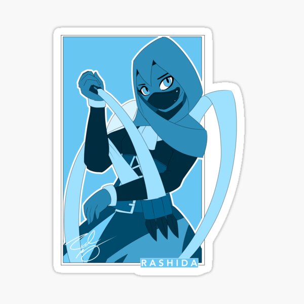 "Rashida Signature" Sticker for Sale by zacharymorgan | Redbubble