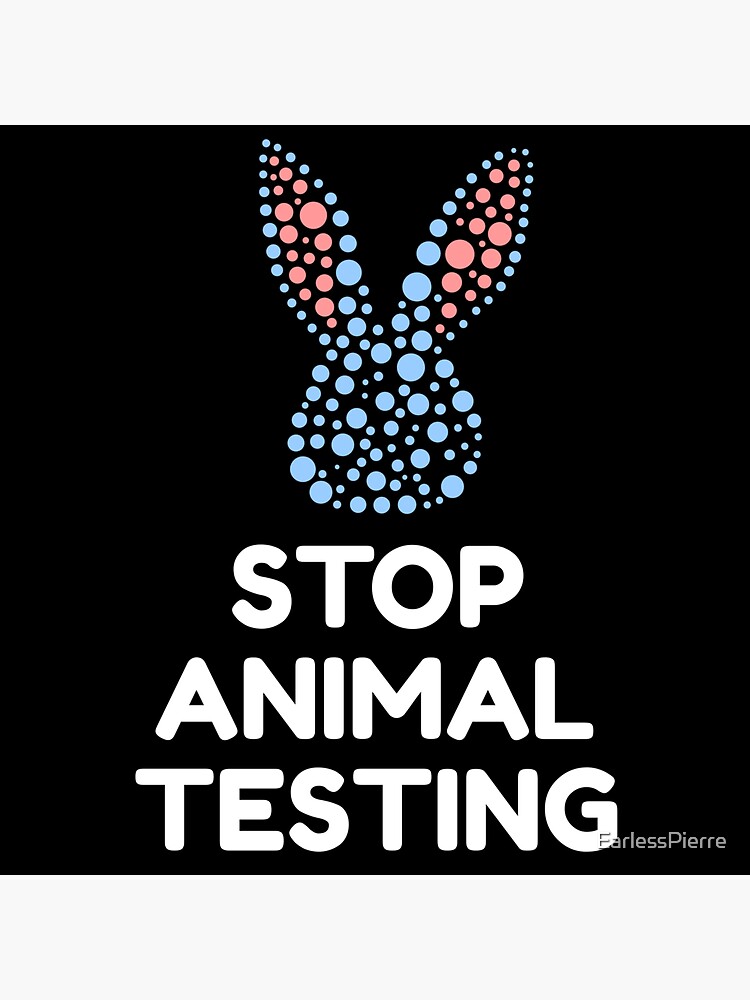 "Stop Animal Testing | Bunny Rabbit" Sticker for Sale by EarlessPierre ...
