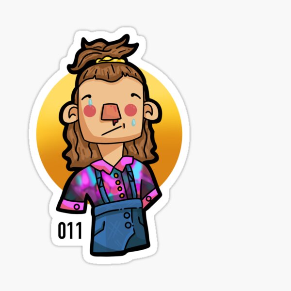 "Eleven from stranger things" Sticker by MitchKohlhagen | Redbubble