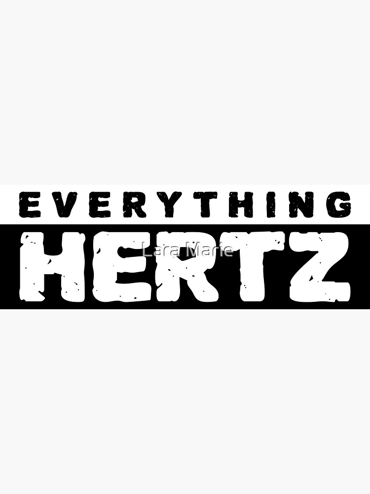 "Everything Hertz Engineering Merch " Sticker for Sale by ...