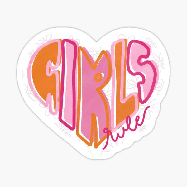 Girls Rule Sticker For Sale By Elissanoblitt Redbubble
