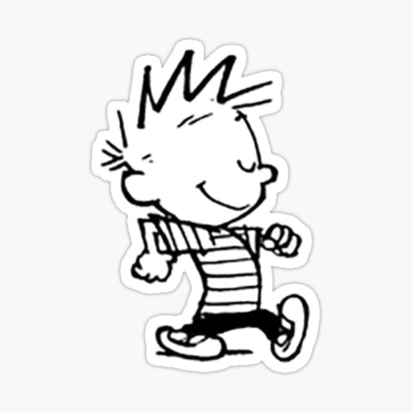 "Calvin " Sticker by shining-art | Redbubble