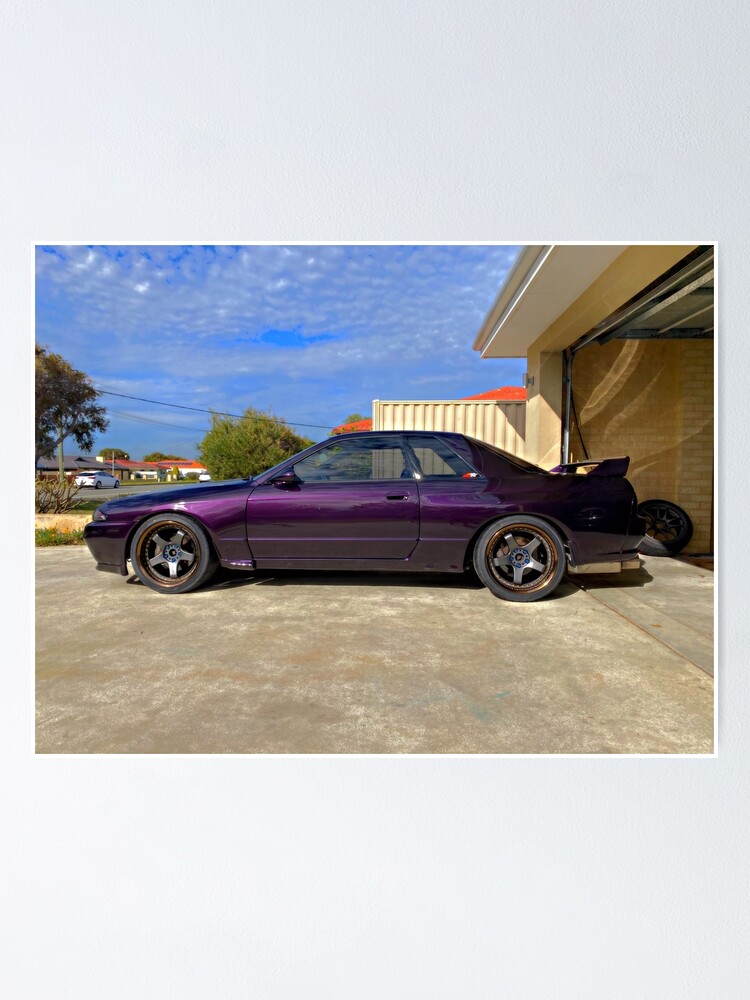 "Midnight Purple R32 GTR 1994" Poster for Sale by Himalayaboi | Redbubble