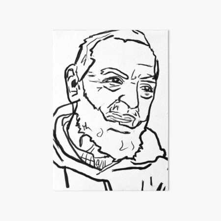 "St Padre Pio Digital Cartoon Sketch" Art Board Print by katherineliart ...
