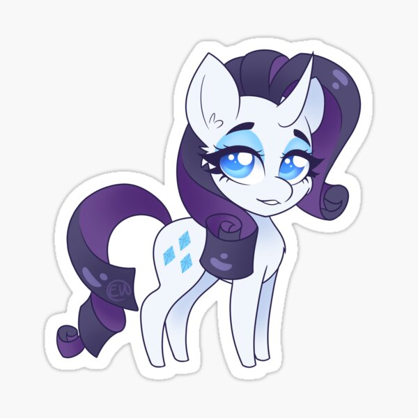 "MLP - Rarity" Sticker for Sale by ErkyHero23 | Redbubble
