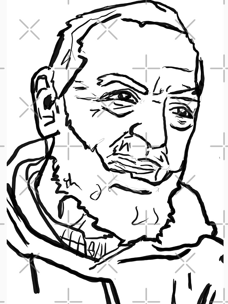 "St Padre Pio Digital Cartoon Sketch" T-shirt by katherineliart ...