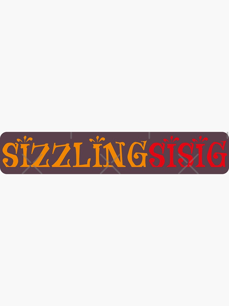 "Sizzling Sisig" Sticker for Sale by Magic-Moon | Redbubble