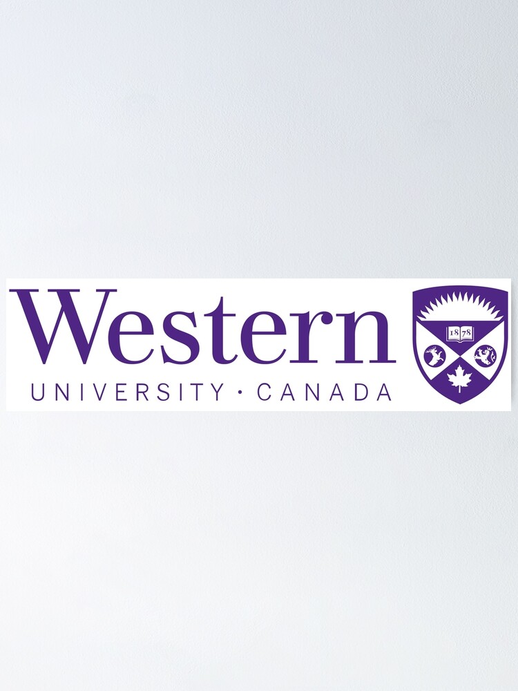 "Western University logo" Poster by wuerthamanda | Redbubble