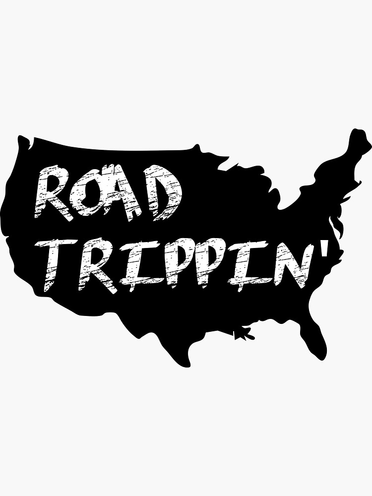 "Road Trippin America" Sticker for Sale by Cindy Moore | Redbubble