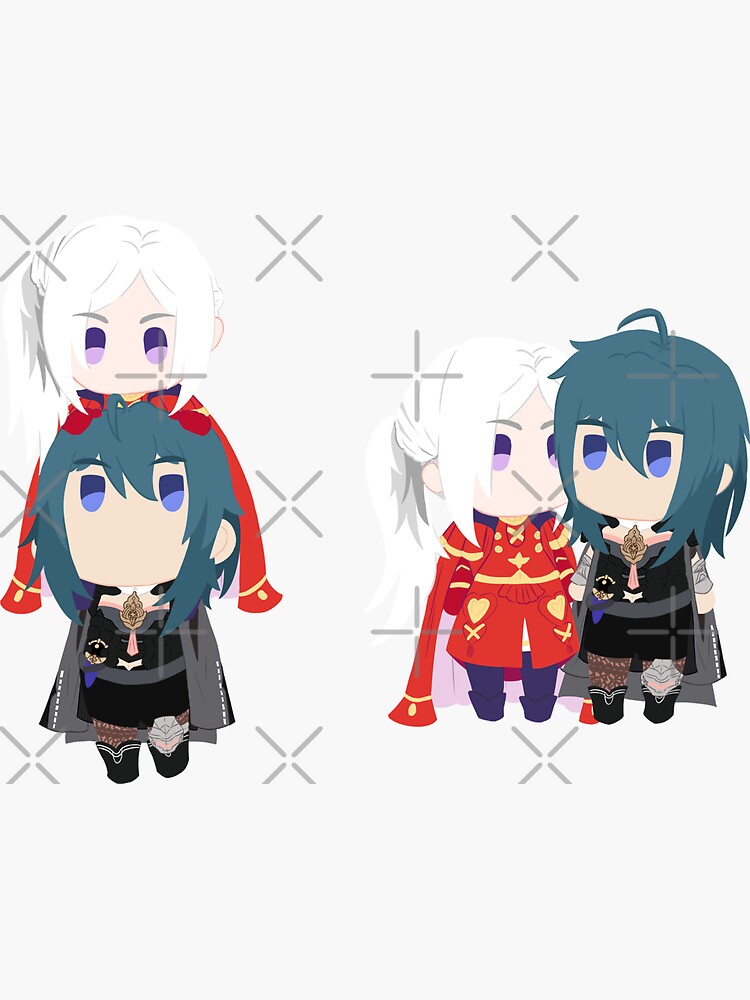 "Chibi Edelgard x Byleth" Sticker for Sale by Kilbaan | Redbubble