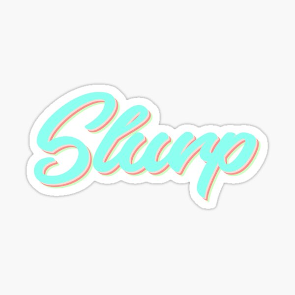 Slurp Blue Stickers | Redbubble