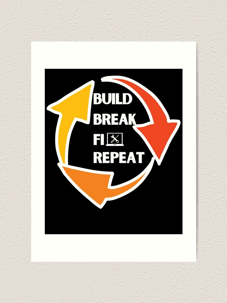 "Build Break Fix Repair Funny PC build "IT GUY"" Art Print by oogf ...