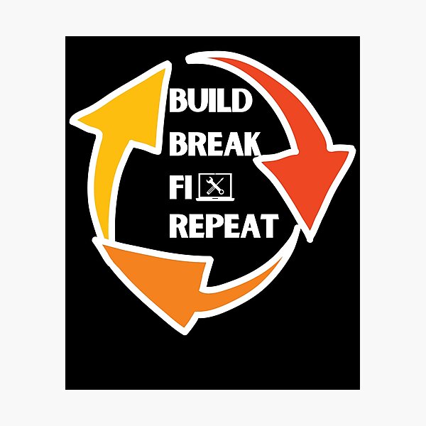 "Build Break Fix Repair Funny PC build "IT GUY"" Photographic Print by ...