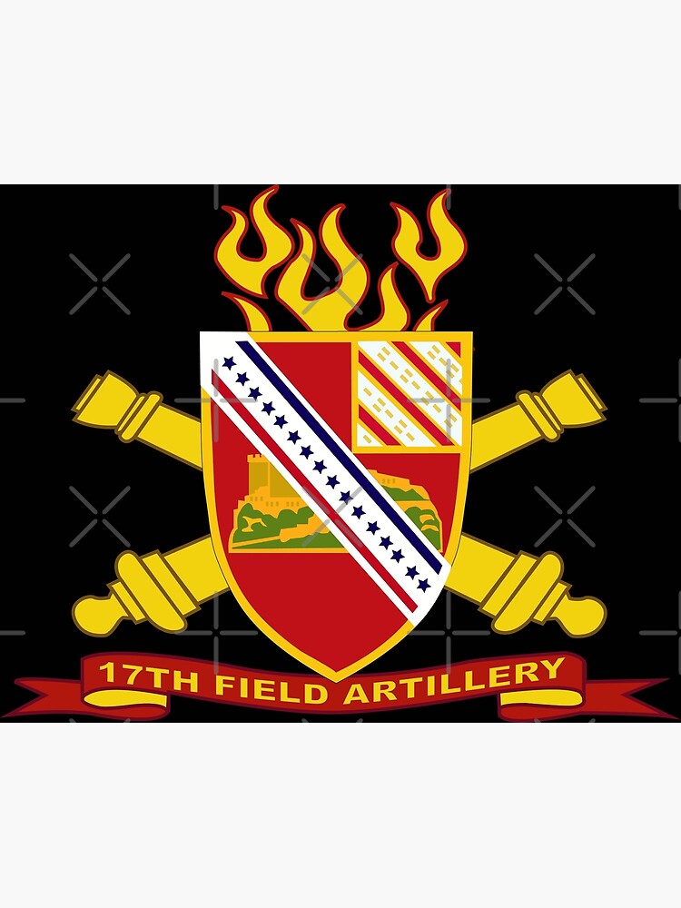 "Army - 17th Field Artillery w Br - Ribbon" Poster for Sale by ...