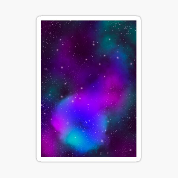 "Nebula/Galaxy Digital Art" Sticker for Sale by LavenderLupine | Redbubble