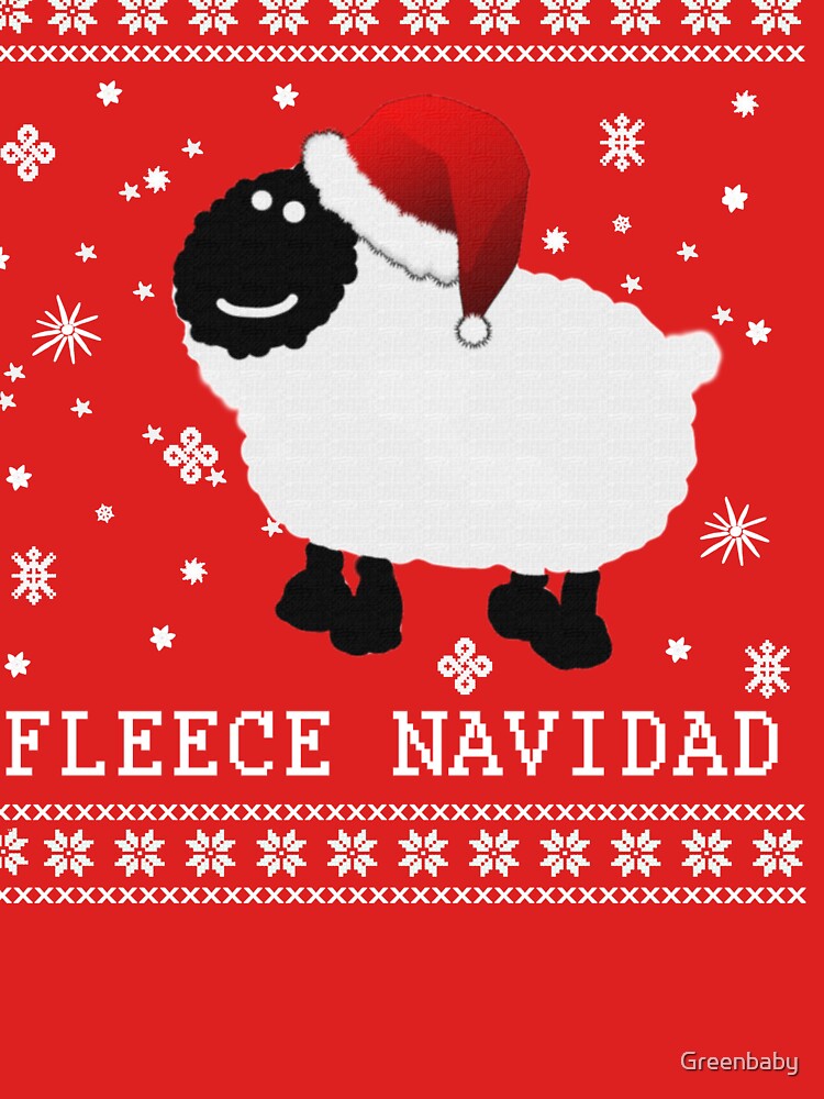 "Fleece Navidad Cute Christmas Tshirt" T-shirt for Sale by Greenbaby ...