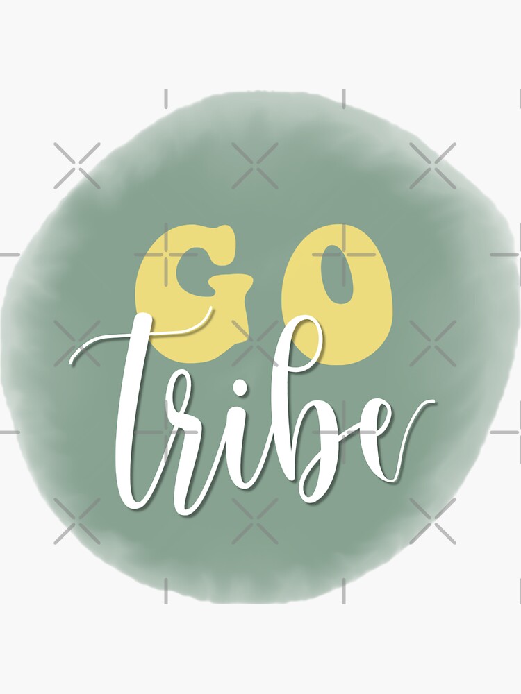 "GO tribe" Sticker for Sale by DesignsByKL | Redbubble