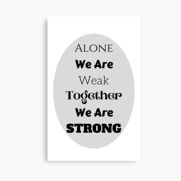 Alone Together Canvas Prints | Redbubble