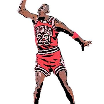 "Michael Jordan Dunking Cartoon Sticker" Sticker for Sale by sport ...