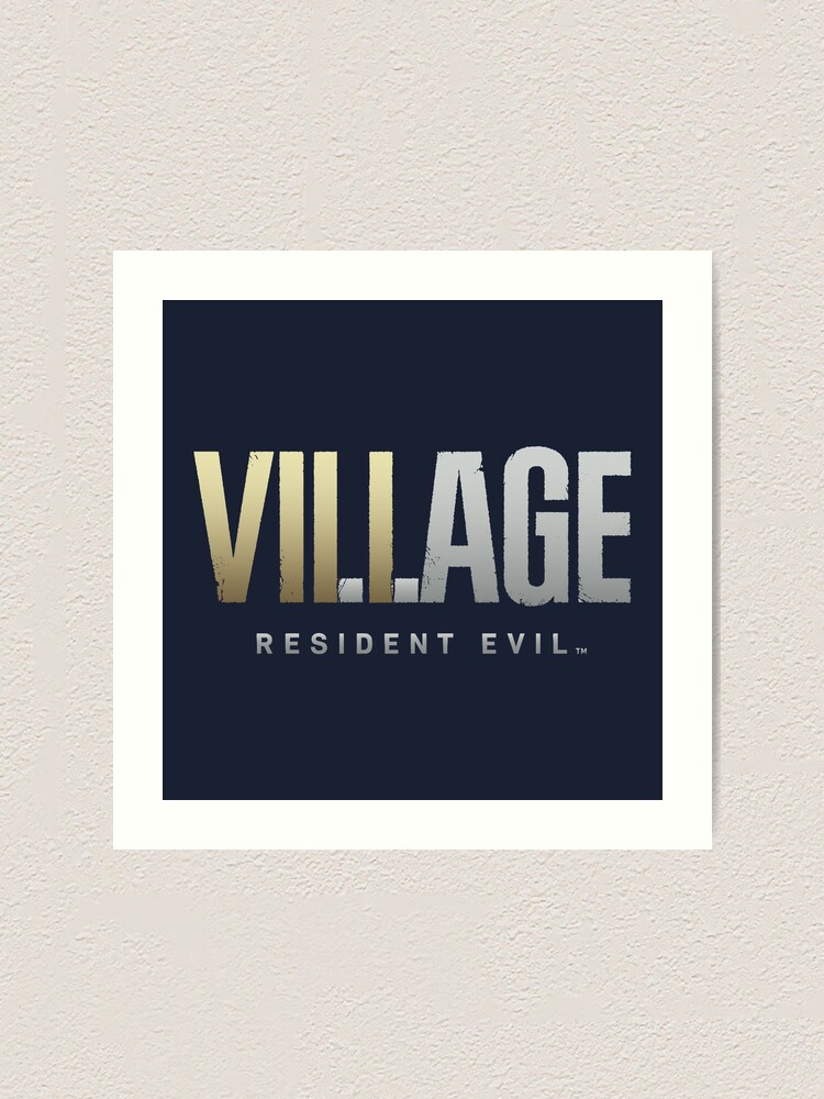 "Resident Evil 8 Village Text Logo" Art Print for Sale by teestranding ...