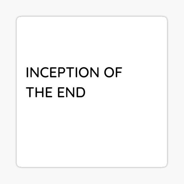 "Inception" Sticker by sanidhy | Redbubble