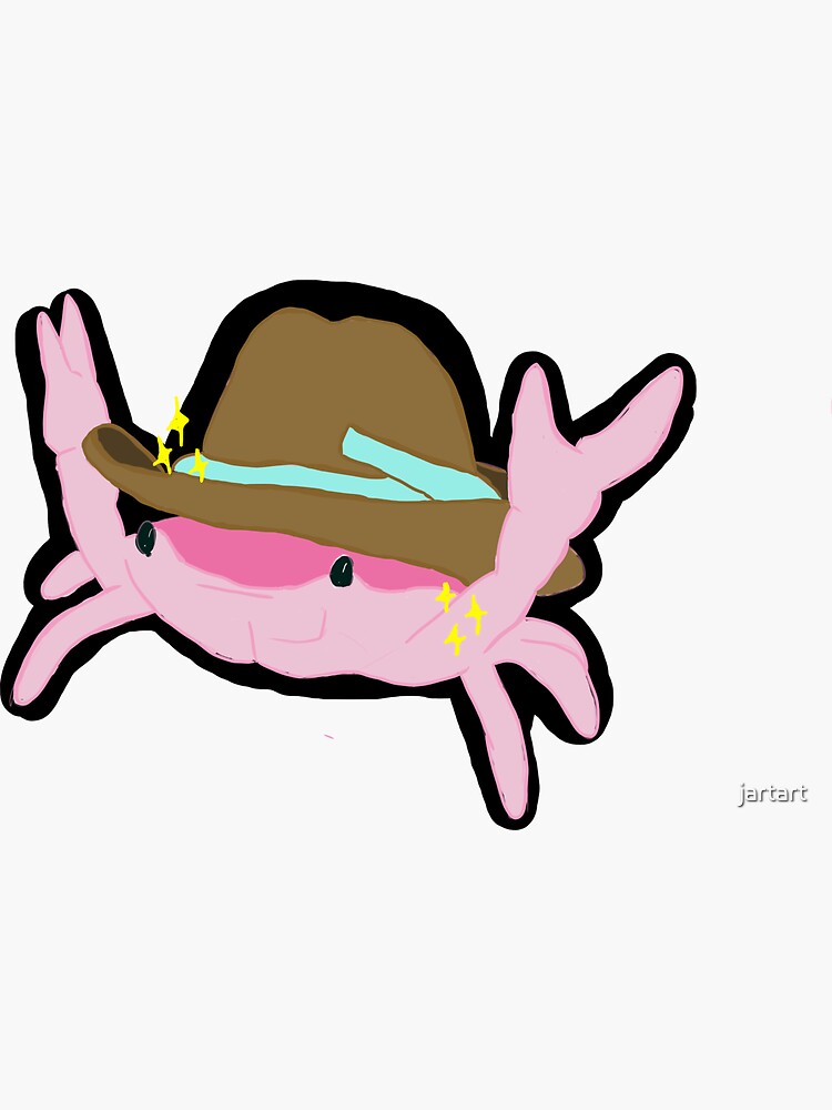 "Crab time! Yeehaw" Sticker by jartart | Redbubble