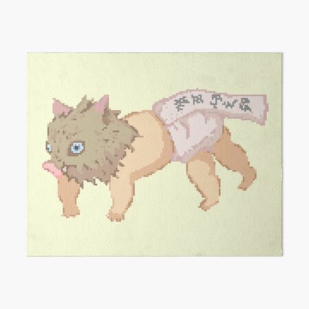 "Baby Inosuke Hashibira Pixel Art" Art Board Print by koolpingu | Redbubble