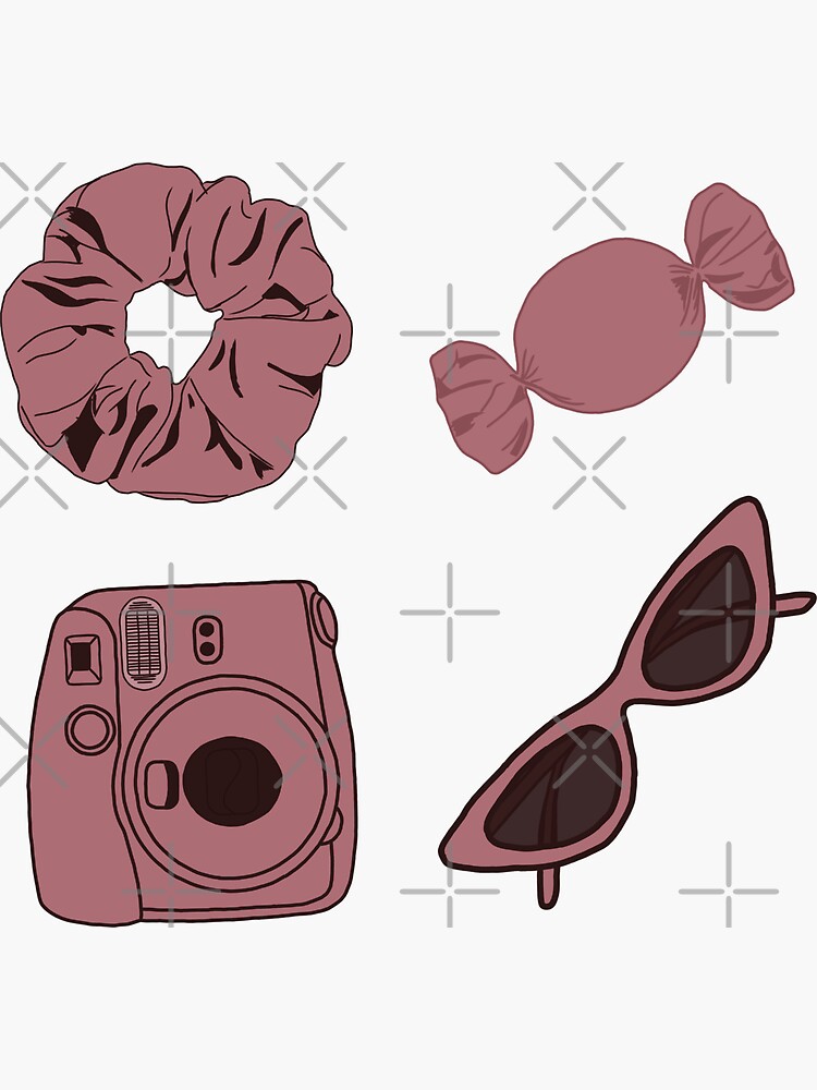 "Things in Pink (Summer)" Sticker for Sale by taradolota | Redbubble