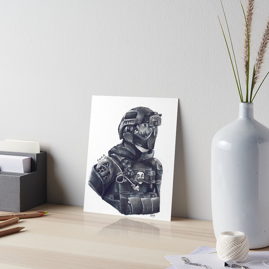 "Tank the Spec Ops Guy" Art Board Print for Sale by art-by-elly | Redbubble