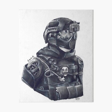 "Tank the Spec Ops Guy" Art Board Print for Sale by art-by-elly | Redbubble