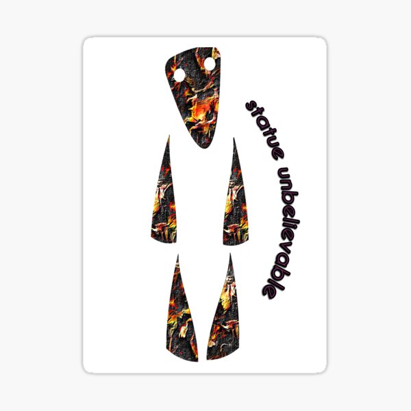 "Statue unbelievable " Sticker by Rizwan123 | Redbubble