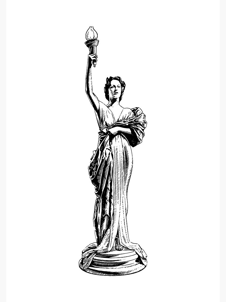 "Columbia Torch Lady" Journal for Sale by GoalieTurtle | Redbubble