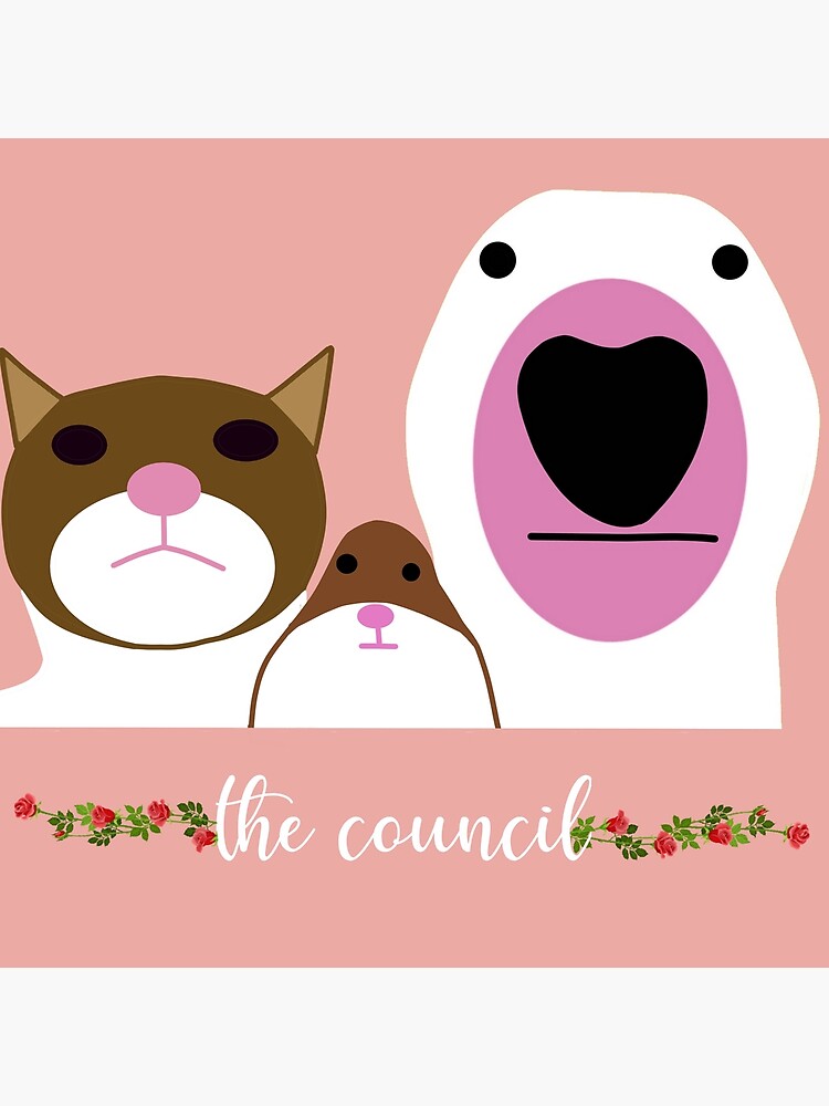 "the council meme cute" Poster for Sale by djwertzdawg | Redbubble